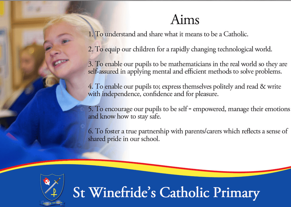 St Winefride's Catholic Primary School - Our Mission, Vision & Aims